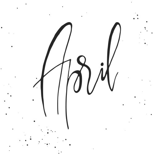 April Lettering Vector Images (over 11,000)