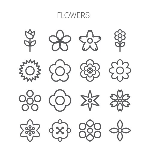 Simple Flower Vector Images (over 260,000)