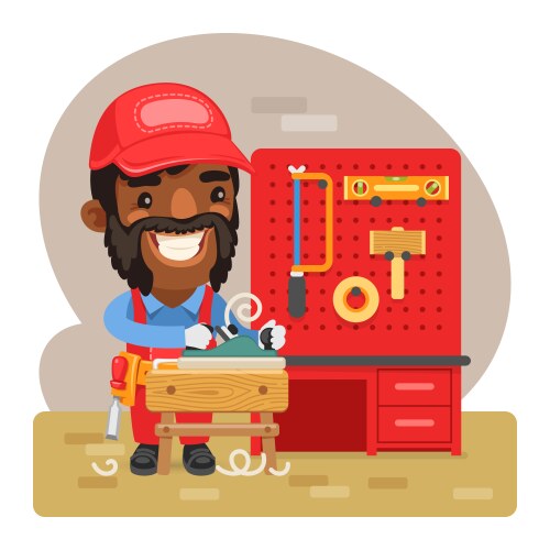 Cartoon Carpenter Vector Images (over 8,800)