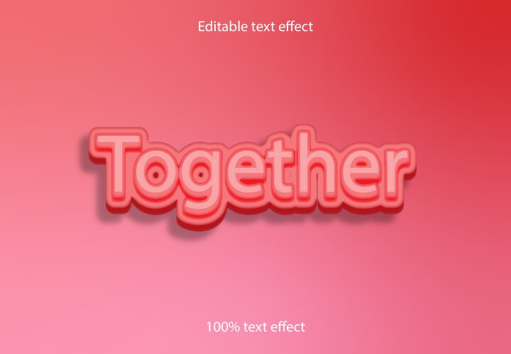 Visual text effect Royalty Free Vector Image - VectorStock