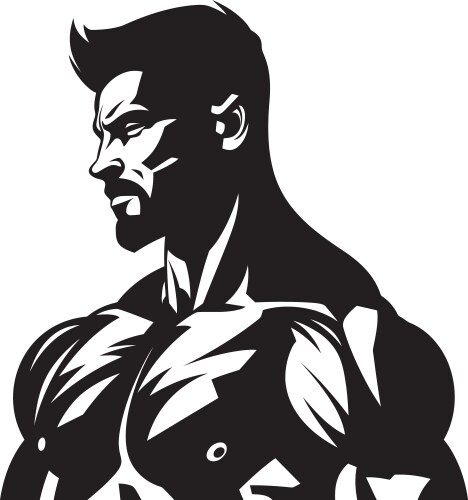 Muscle alchemy capturing bodybuilder Royalty Free Vector