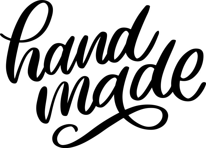Self-made lettering calligraphy motivation Vector Image