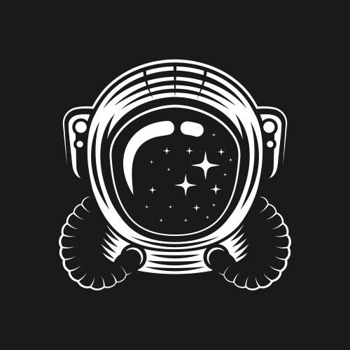 Alien in an astronaut helmet Royalty Free Vector Image