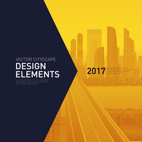 Annual report cover design template for business Vector Image