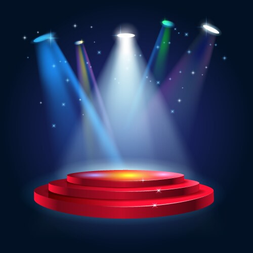 Stage background Royalty Free Vector Image - VectorStock
