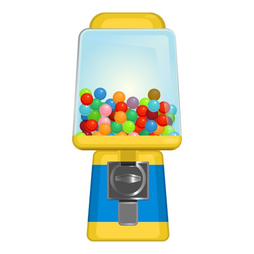 Gumball machine Royalty Free Vector Image - VectorStock