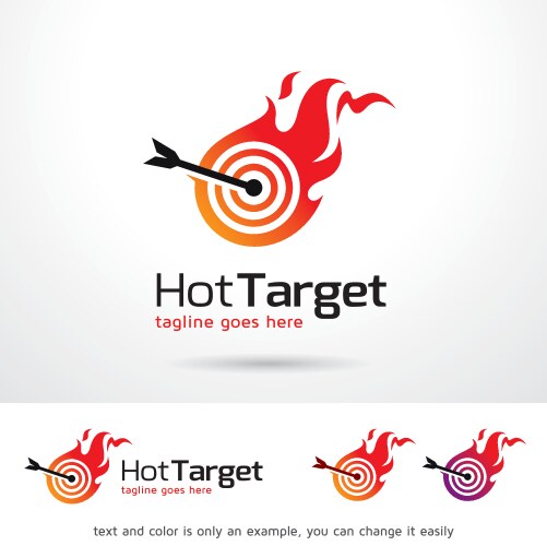 Focus and target logo Royalty Free Vector Image