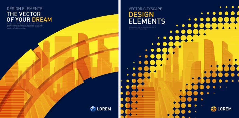 Corporate infographic elements collection Vector Image