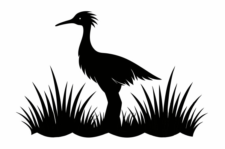 Frog walking silhouette art Royalty Free Vector Image