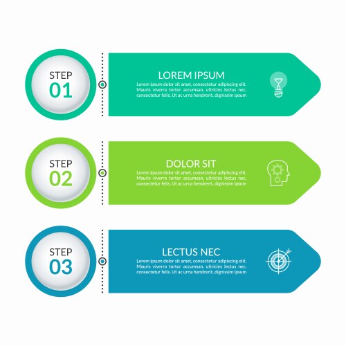 Simple 3d infographic design template Royalty Free Vector