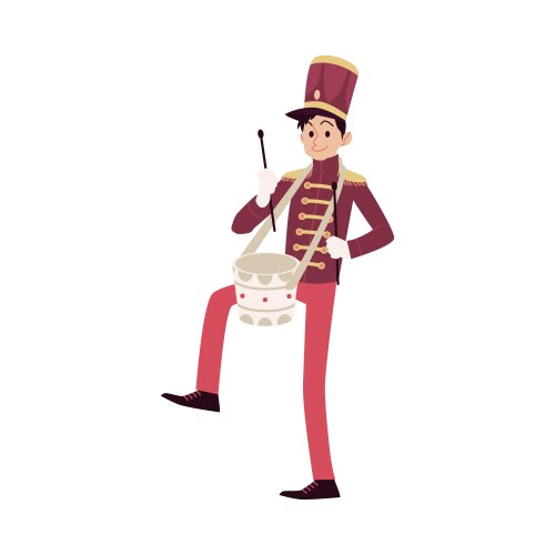 Boy marching band Royalty Free Vector Image - VectorStock