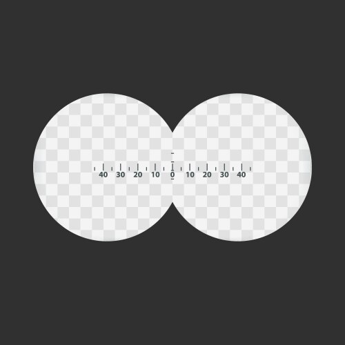 View through sniper scope with scale for aiming Vector Image