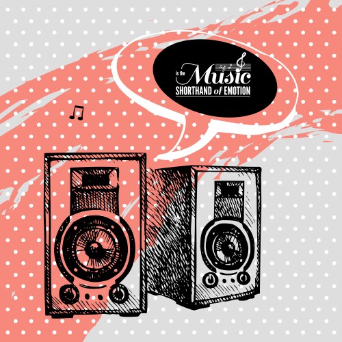 Music vintage background Royalty Free Vector Image