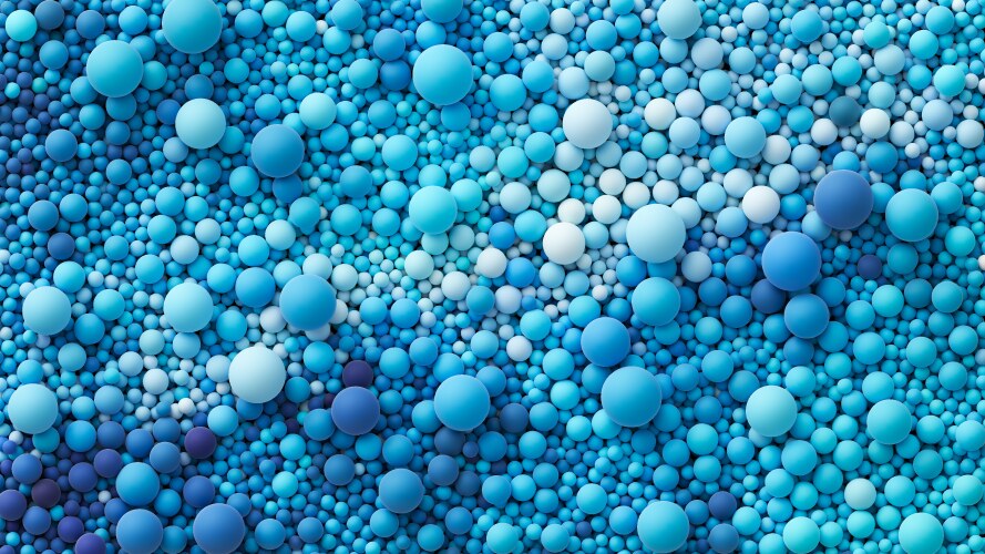 Blue balls background Royalty Free Vector Image