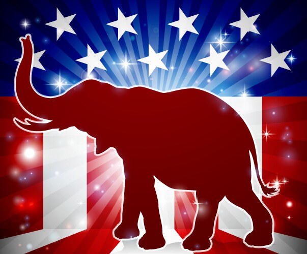 Republican Elephant Vector Images (over 990)