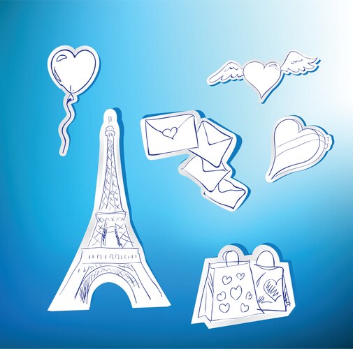 Cute Doodle Stickers & Elements – Royalty-Free Vector | VectorStock