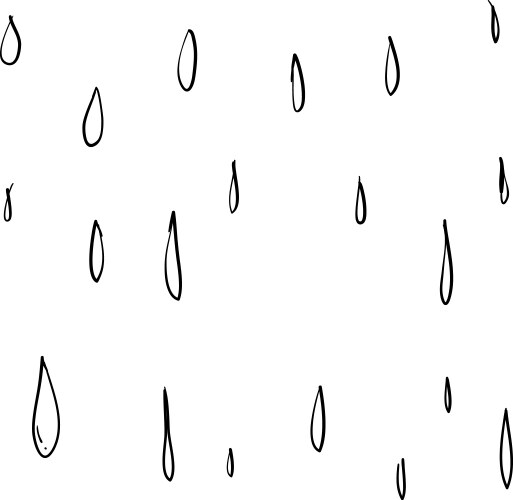 Hand drawn doodle water splash isolated Royalty Free Vector