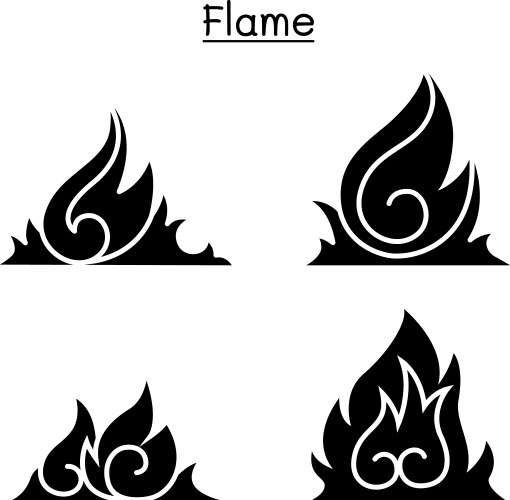 Burn prevention concept icon Royalty Free Vector Image