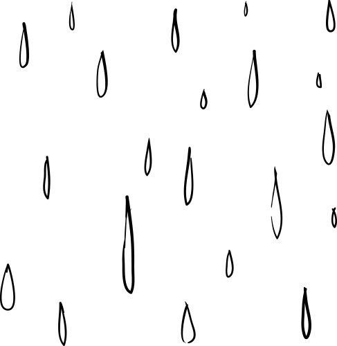 Hand drawn doodle water splash isolated Royalty Free Vector