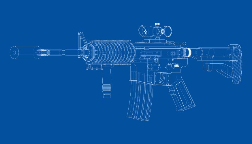 Army weapons Royalty Free Vector Image - VectorStock