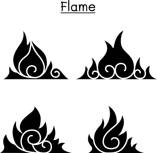 Burn prevention concept icon Royalty Free Vector Image