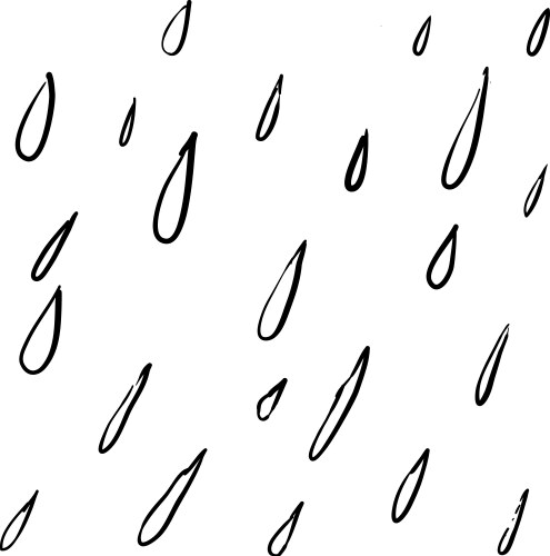 Hand drawn doodle water splash isolated Royalty Free Vector