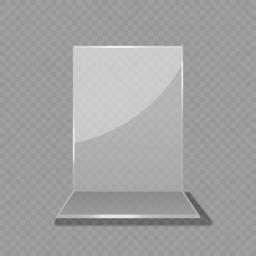 Glass shield Royalty Free Vector Image - VectorStock