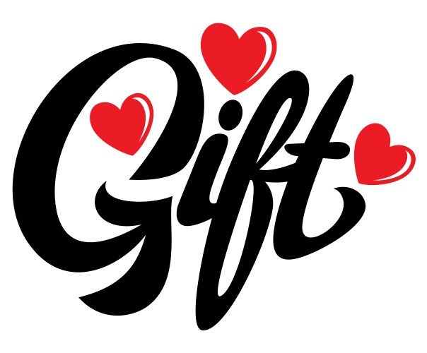 With calligraphic inscription congratulations Vector Image