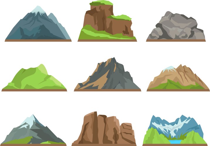 Cartoon mountains Vector Images & Graphics for Commercial Use | VectorStock