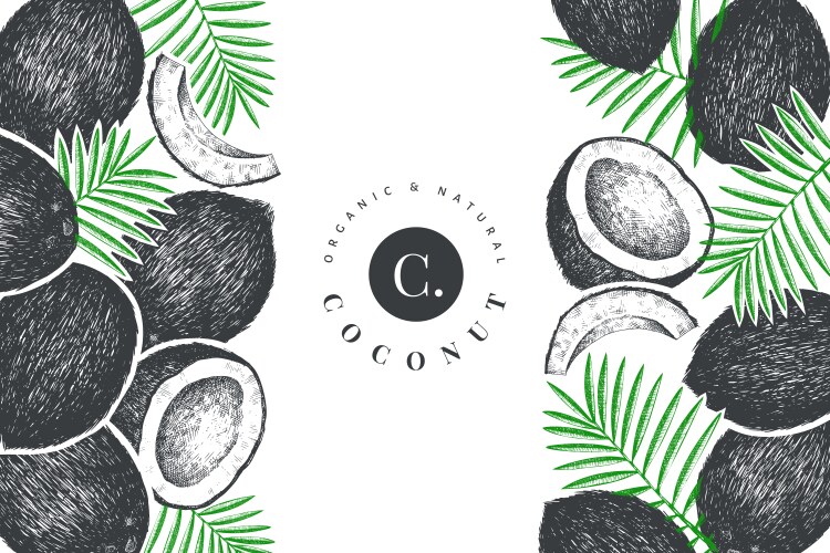 Coconut dabbing retro Royalty Free Vector Image