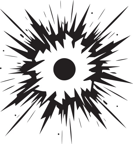 Sunbirst logo explosion light rays in decorative Vector Image