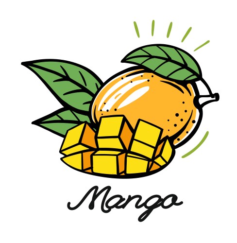 Mango Black and White Vector Images (over 4,800)
