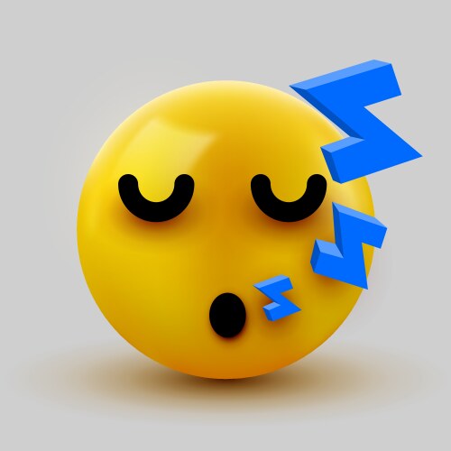 Sleeping emoticon Royalty Free Vector Image - VectorStock