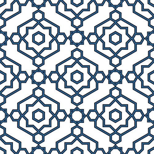 Arabesque seamless pattern Royalty Free Vector Image