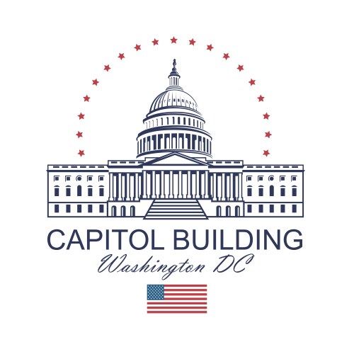 United states of america capitol building Vector Image