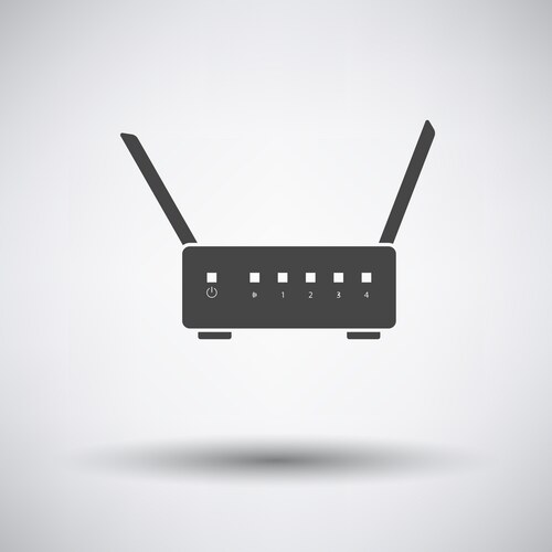 Password access to wi-fi router modem icon Vector Image