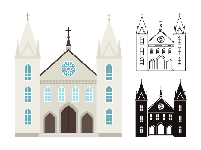 Church background Royalty Free Vector Image - VectorStock