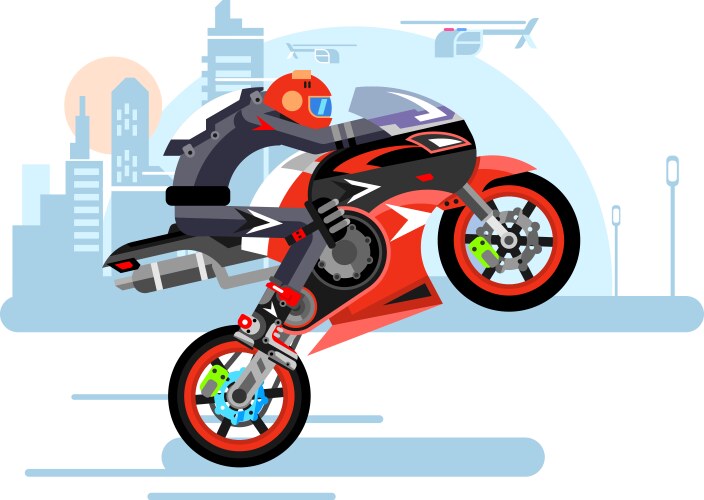 Motorcycle race Royalty Free Vector Image - VectorStock