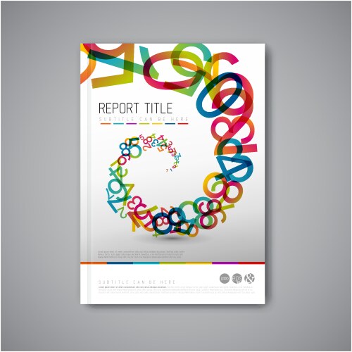 Modern abstract book cover template Royalty Free Vector