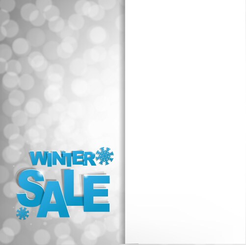 Silver glitter poster Royalty Free Vector Image