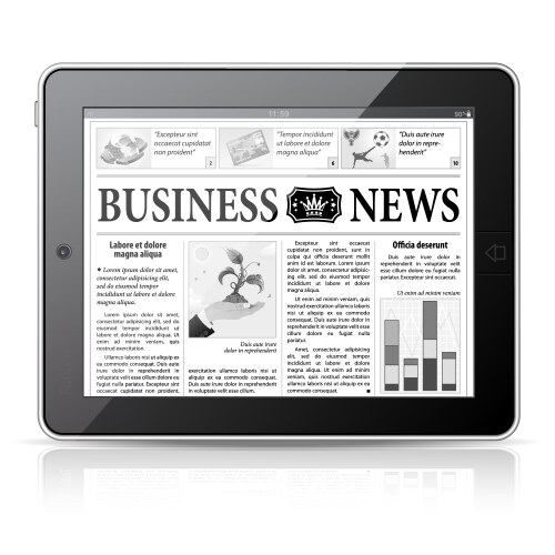 Newspaper layout news column articles newsprint Vector Image