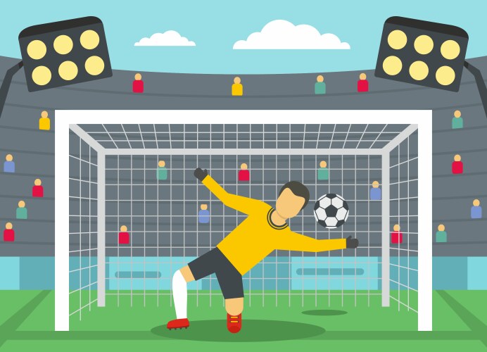 Goalkeeper Royalty Free Vector Image - VectorStock