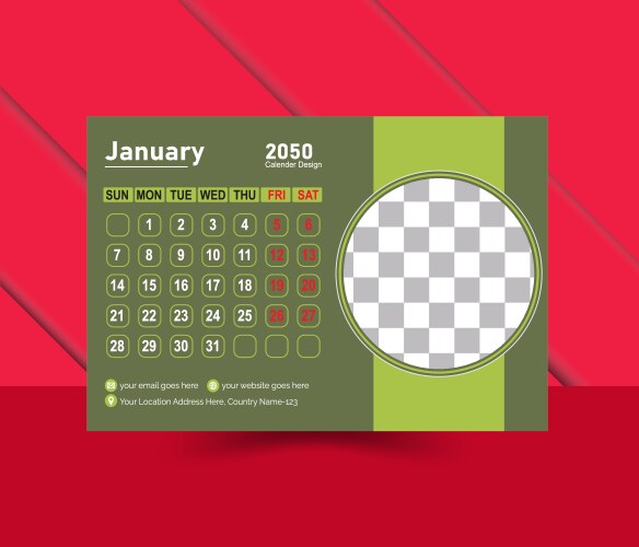 Calendar 2025 2026 week start sunday Royalty Free Vector