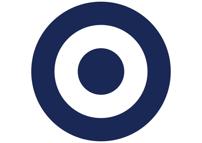 Mod target raf roundel royal air force badge sign Vector Image