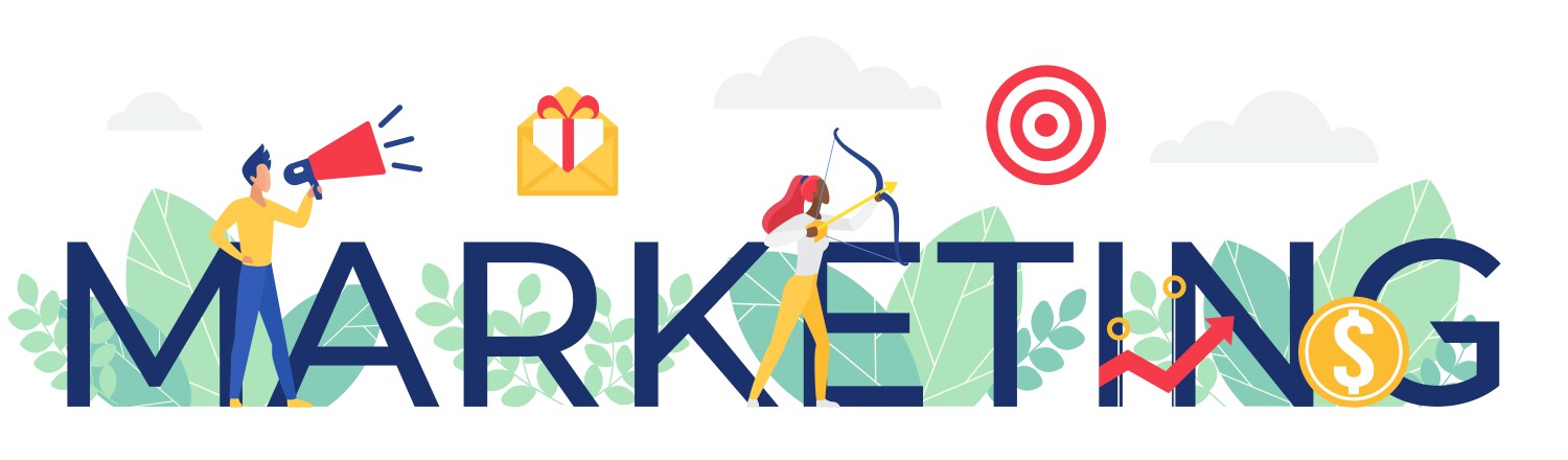 Knowledge word cartoon flat Royalty Free Vector Image