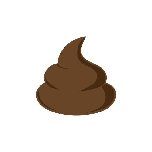 Black symbol dog poop Royalty Free Vector Image