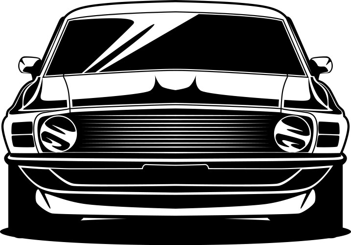 Classic car 03 Royalty Free Vector Image - VectorStock