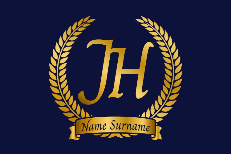 Jh logo Vector Images & Graphics for Commercial Use | VectorStock