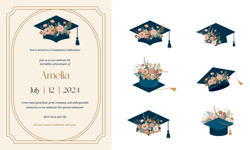 Graduation Invitation Vector Images (over 23,000)