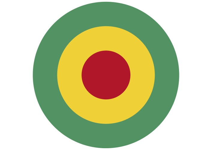 Italy air force roundel Royalty Free Vector Image